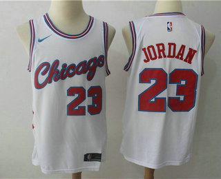 Men's Chicago Bulls #23 Michael Jordan 1996-97 Black Pinstripe Hardwood Classics Soul Swingman ...